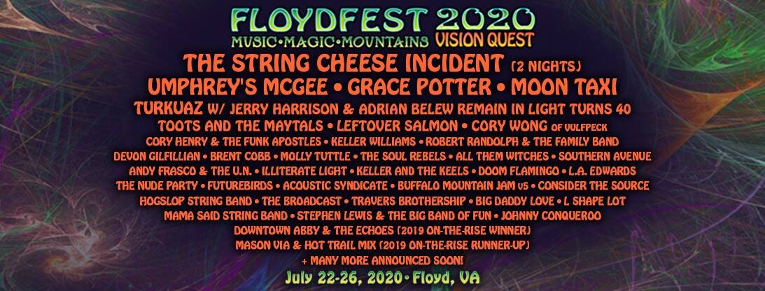 Visit Floyd Virginia | Floydfest 2020 VISION QUEST